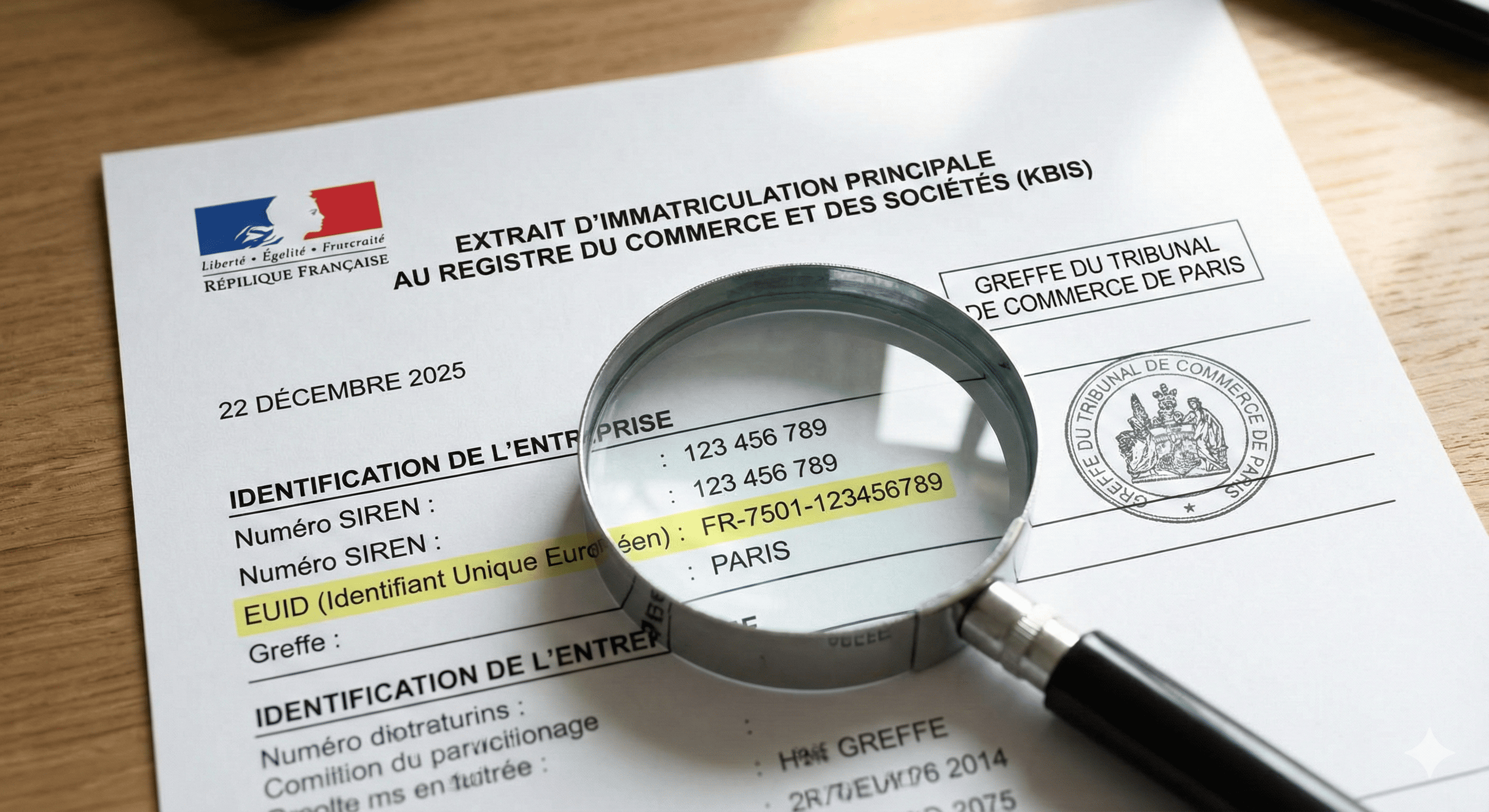 EUID : Le nouvel identifiant européen qui apparaît sur votre Kbis ...